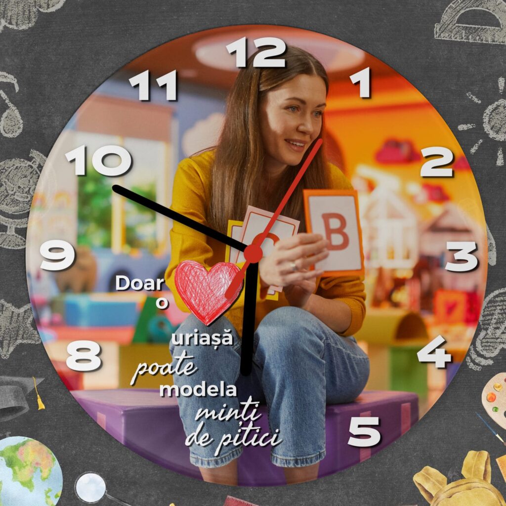 Ceas personalizat Cadru Didactic | Cataleya Gift